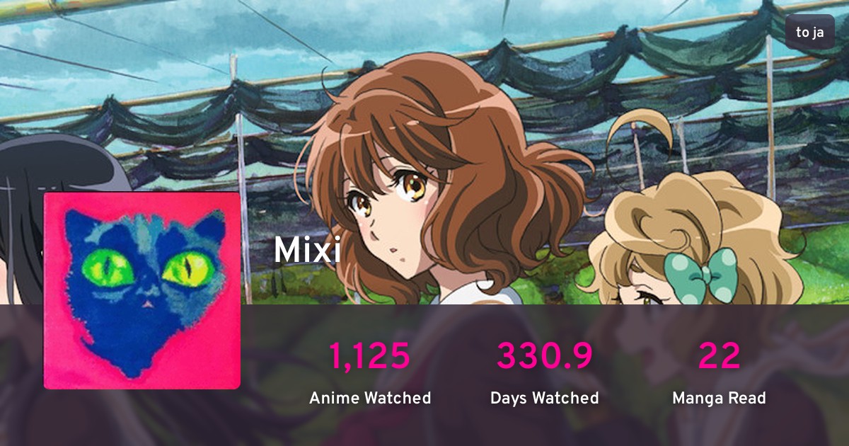 Mixi's profile · AniList