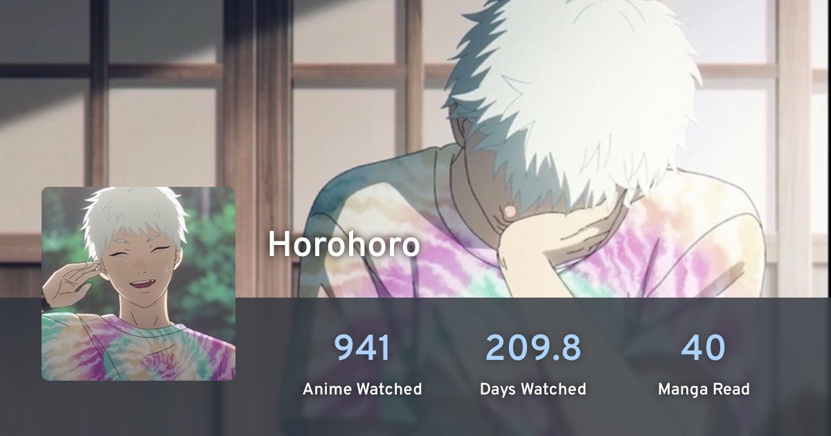 Horohoro's profile · AniList