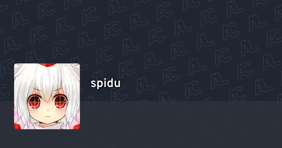 Spidus Profile · Anilist