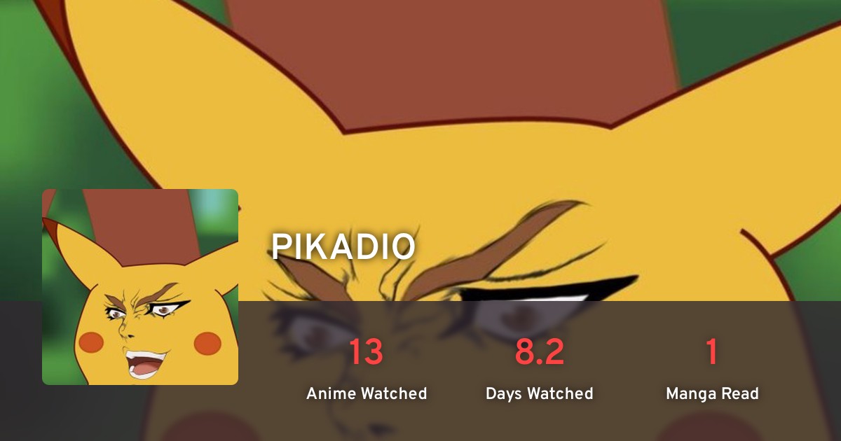 PIKADIO's profile · AniList