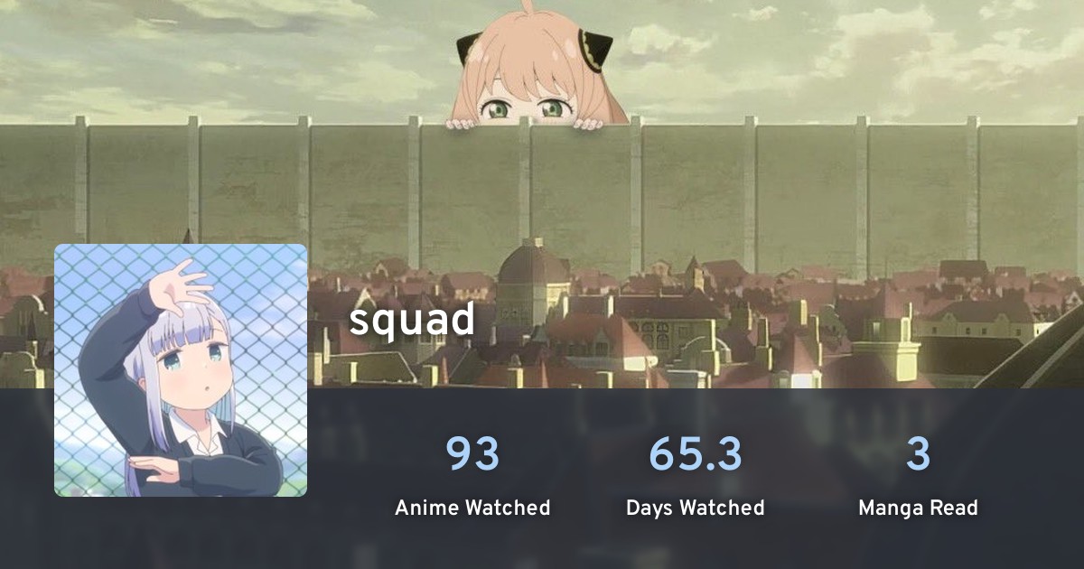 squad's profile · AniList