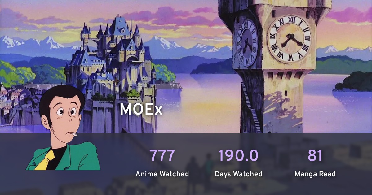 MOEx's profile · AniList