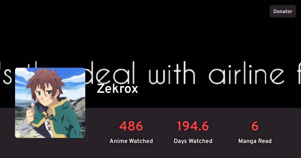 Zekrox's profile · AniList