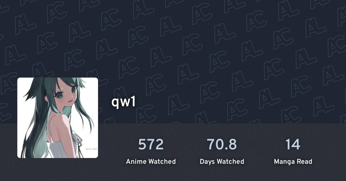 qw1's profile · AniList