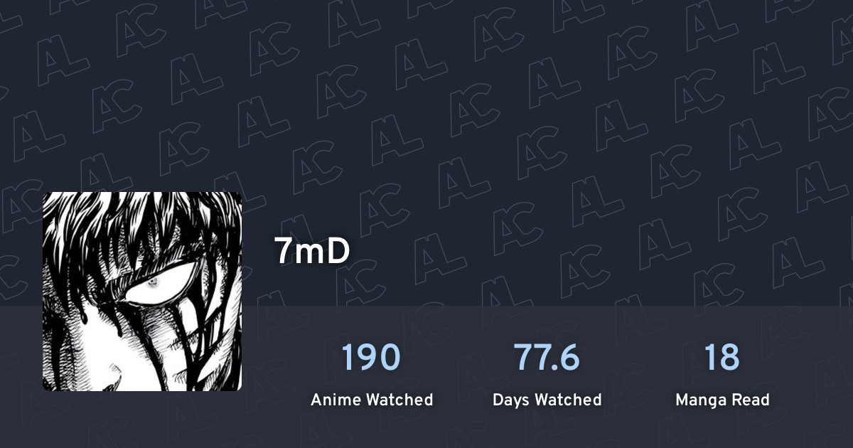 7mD's profile · AniList