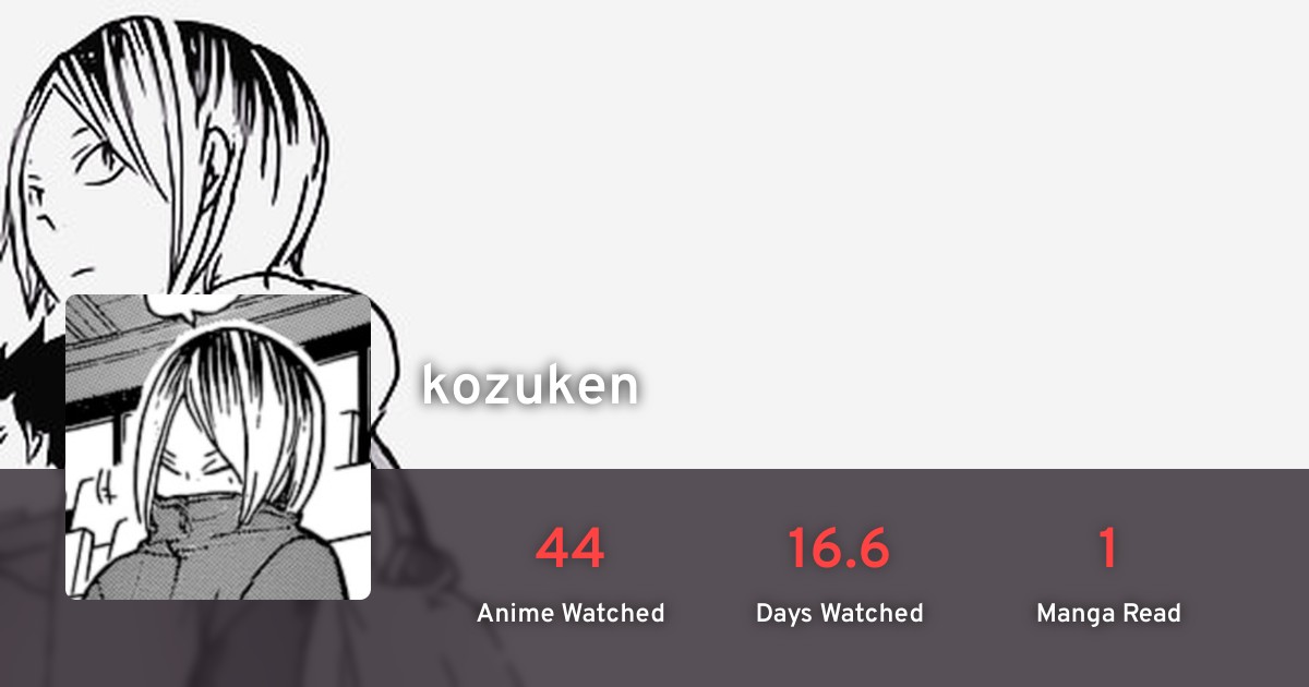 kozuken's profile · AniList