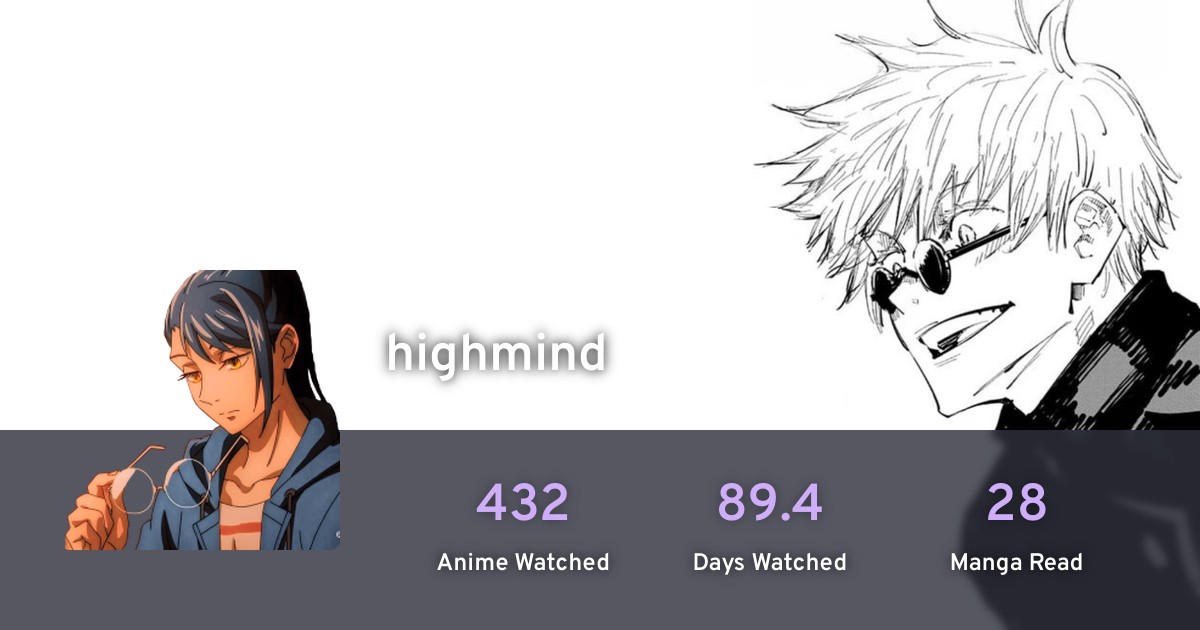 highmind's anime list · AniList