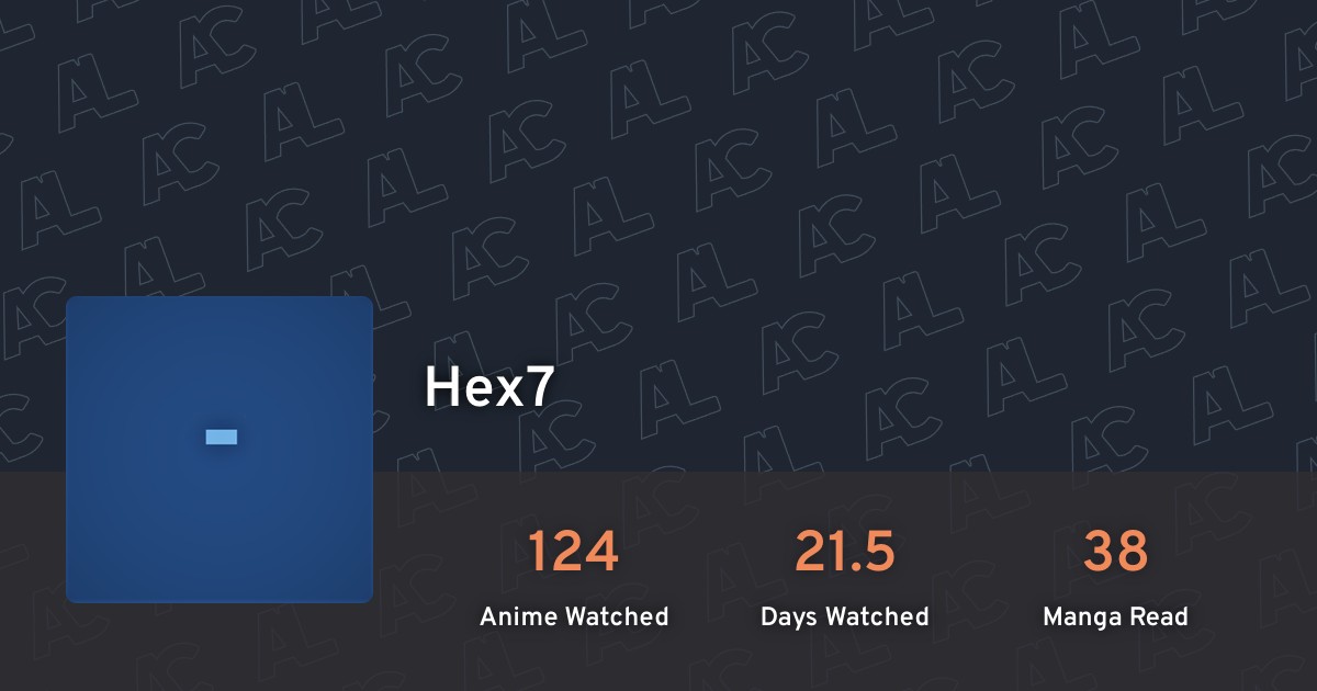 Hex7's profile · AniList