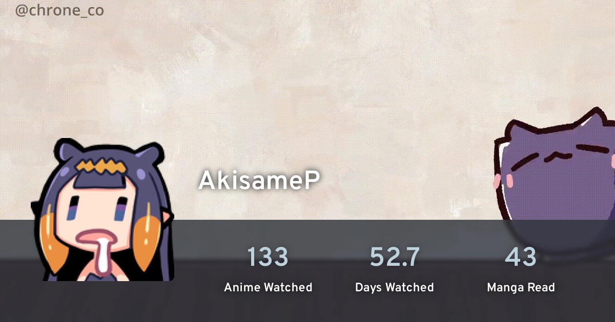 AkisameP's profile · AniList