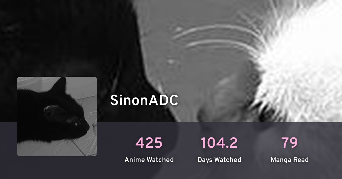 SinonADC's profile · AniList