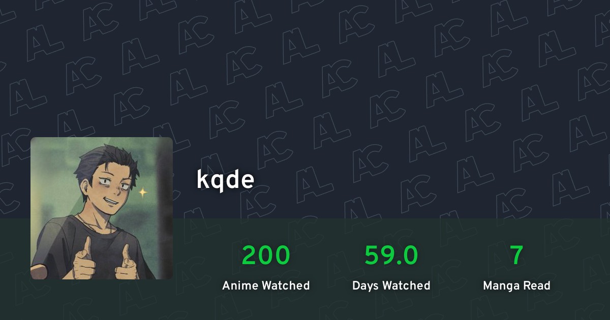 kqde's profile · AniList