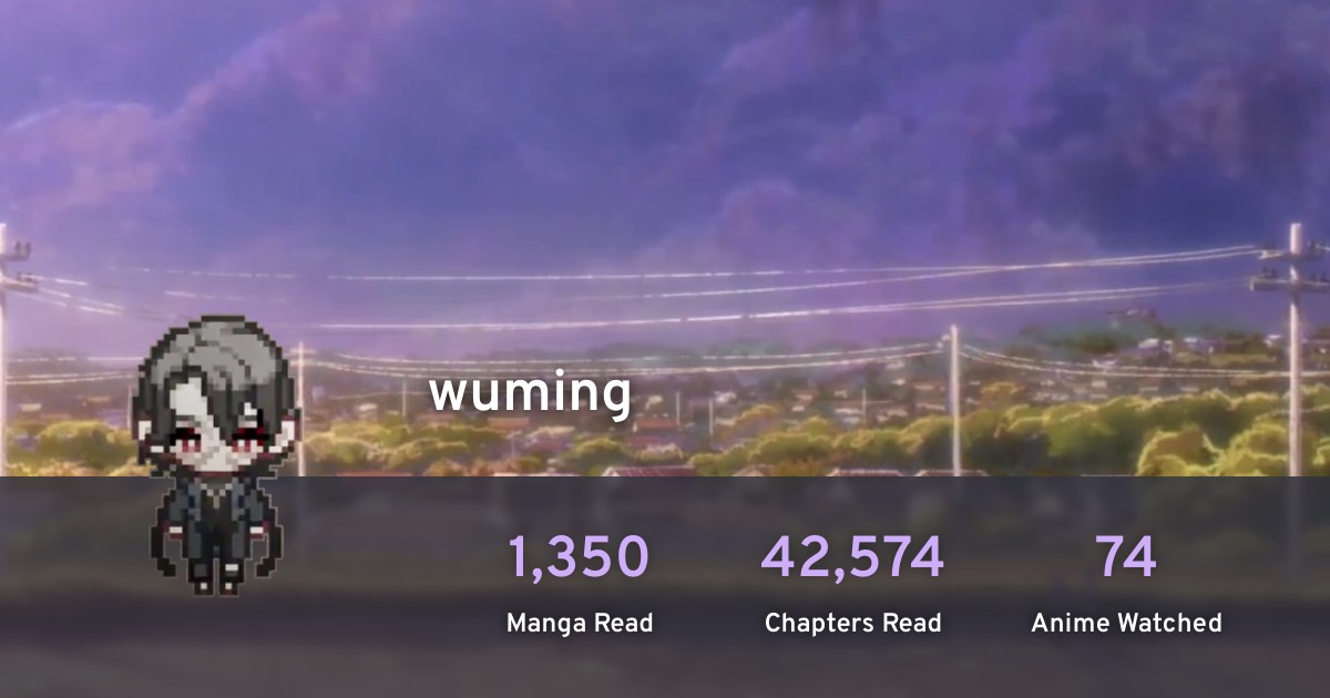 wuming's profile · AniList