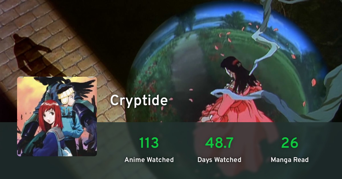 Cryptide's profile · AniList
