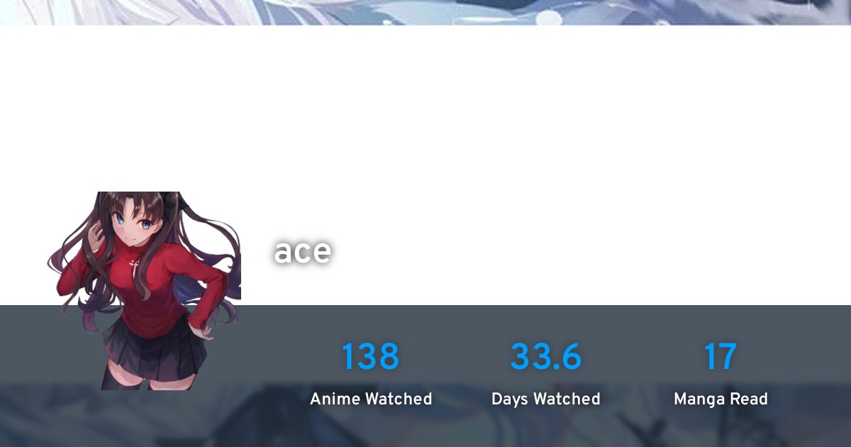 ace's profile · AniList