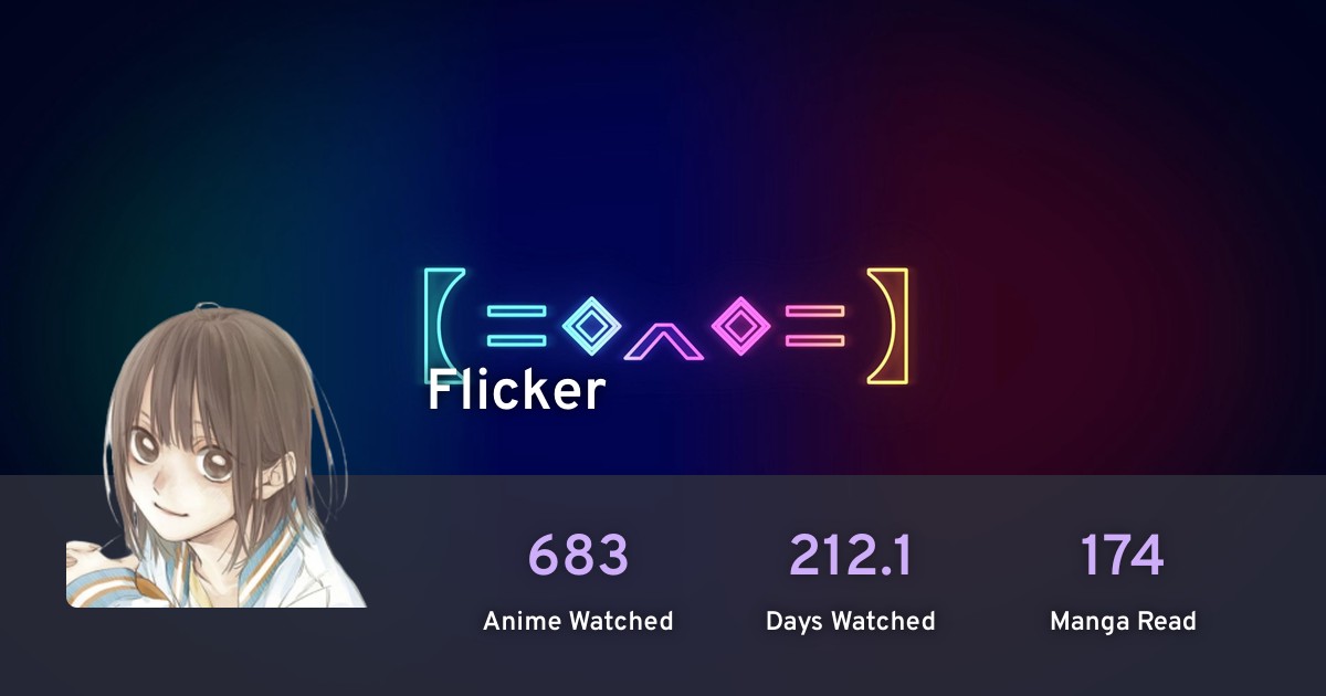 Flicker's profile · AniList