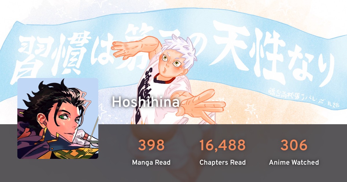 Hoshihina's profile · AniList