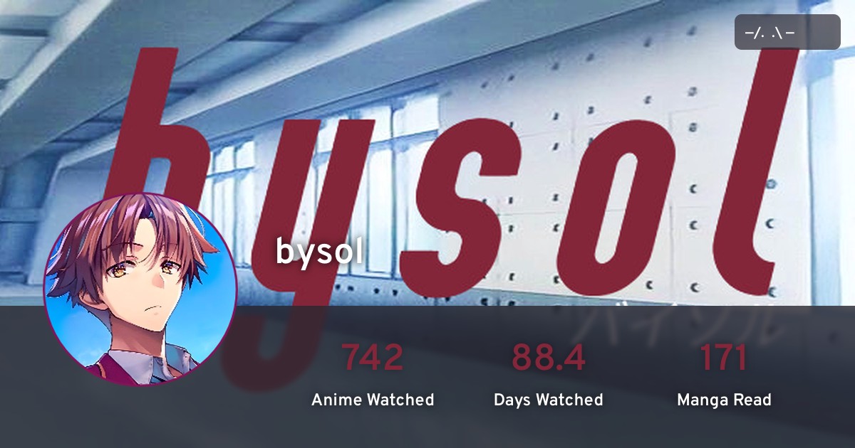 bysol's profile · AniList