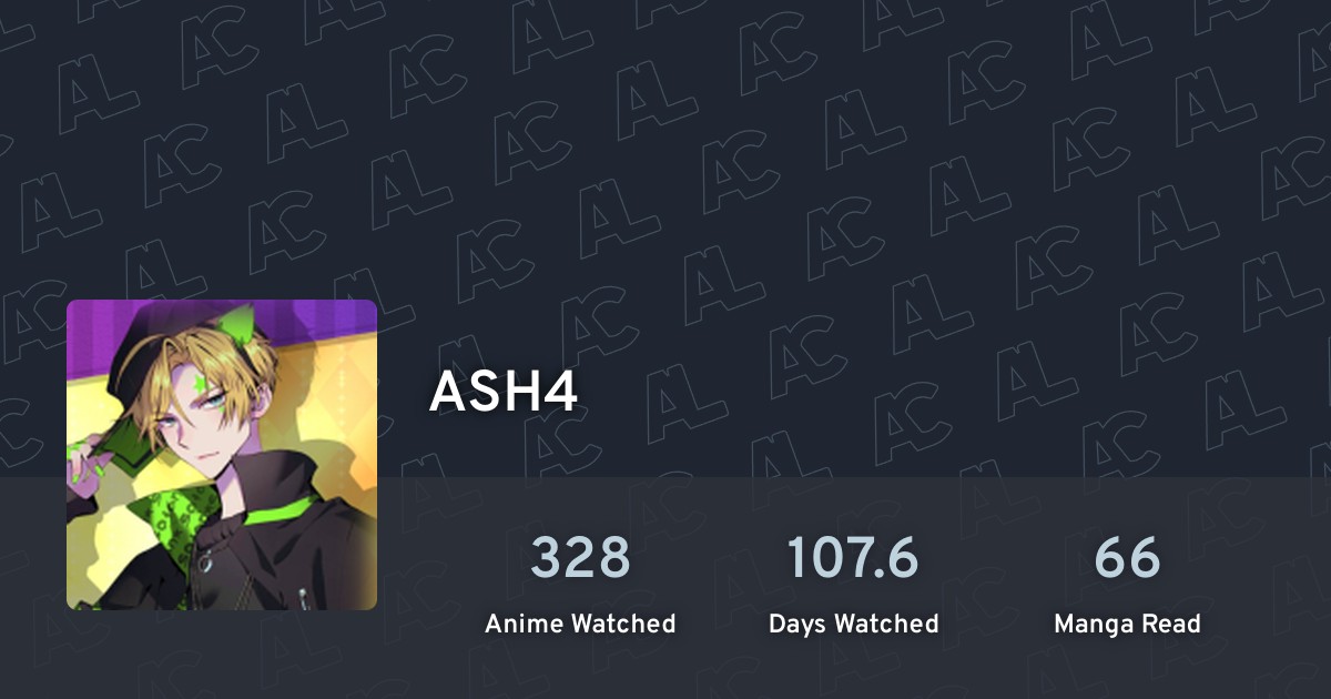 ASH4's anime list · AniList