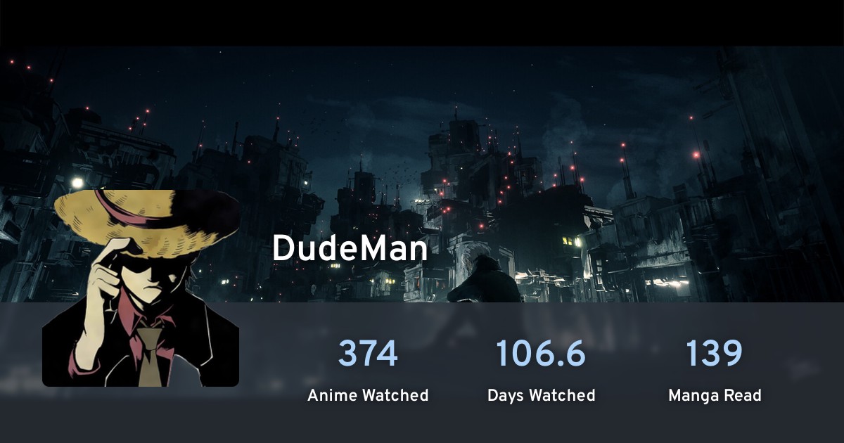 DudeMan's profile · AniList
