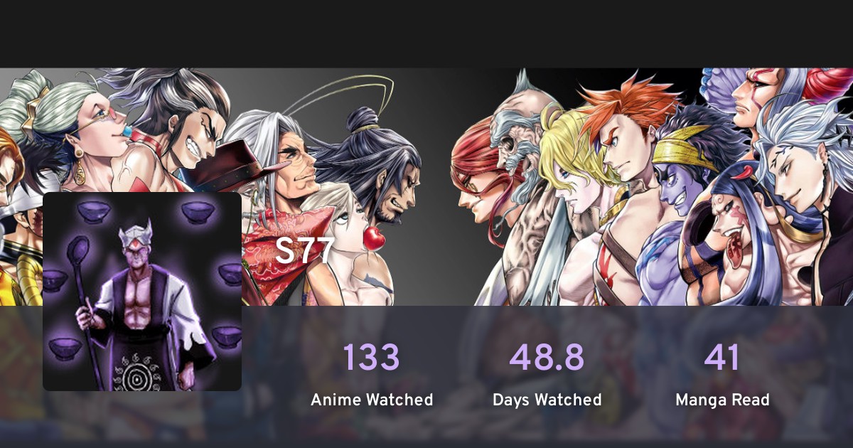 S77's profile · AniList