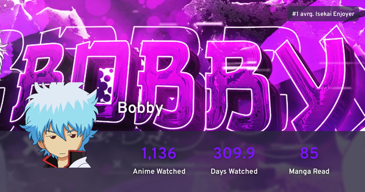 Bobby's anime list · AniList