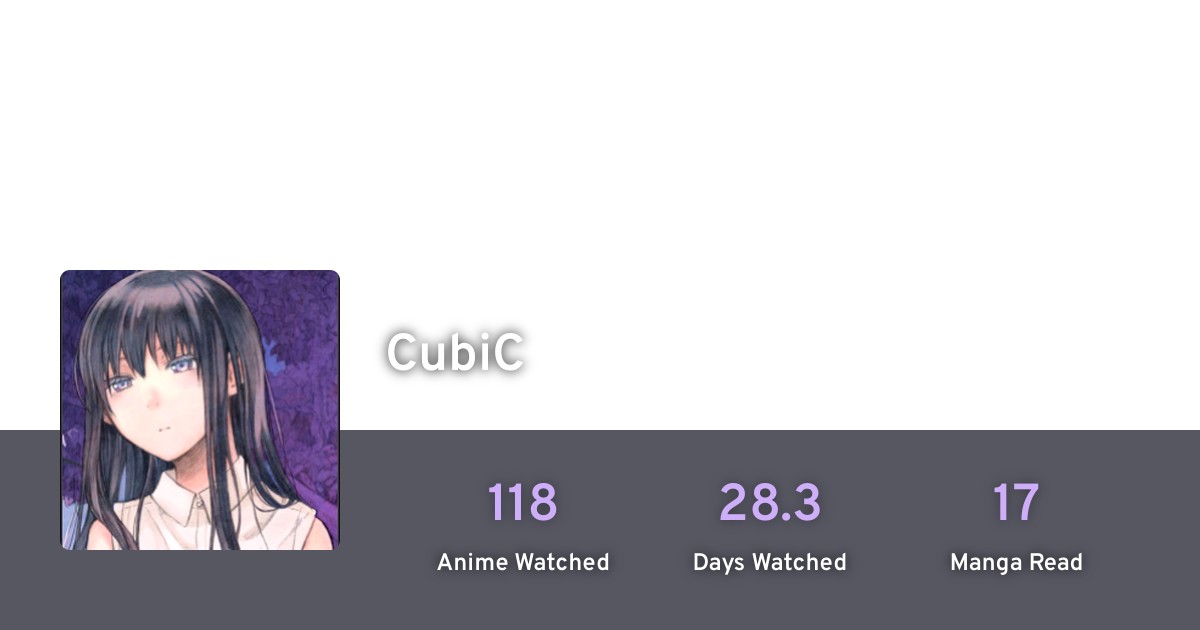 CubiC's profile · AniList