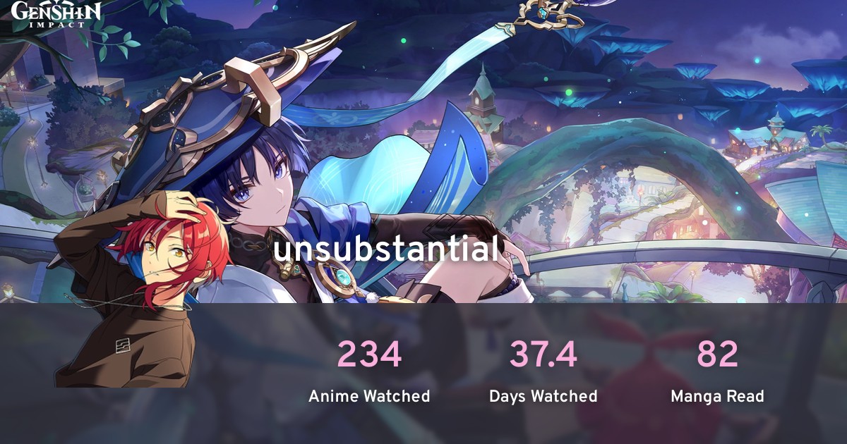 unsubstantial's anime list · AniList