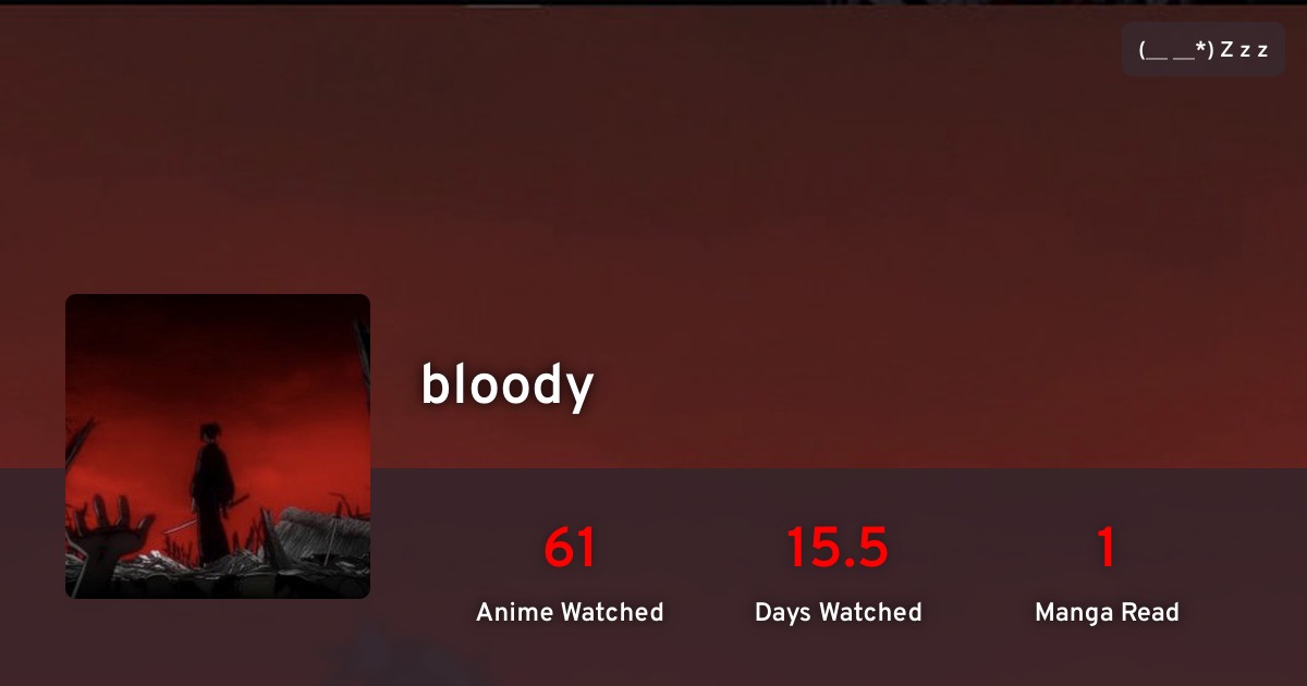 bloody's profile · AniList