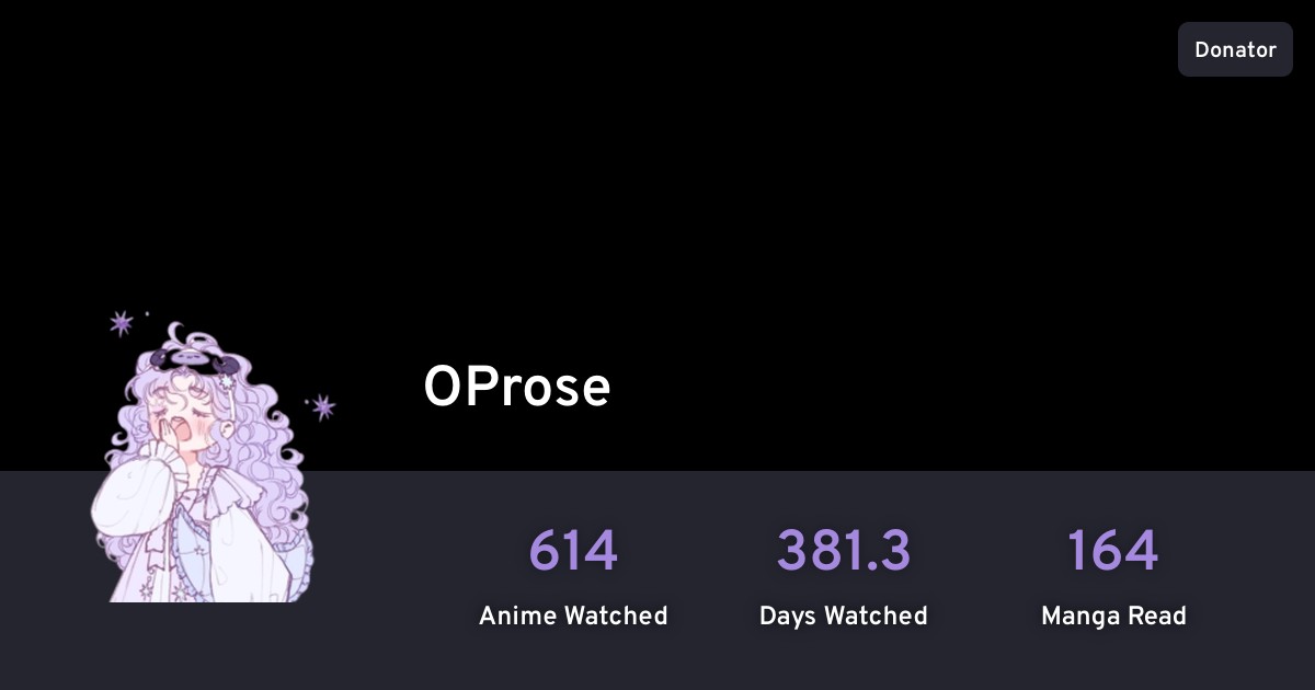 OProse's profile · AniList