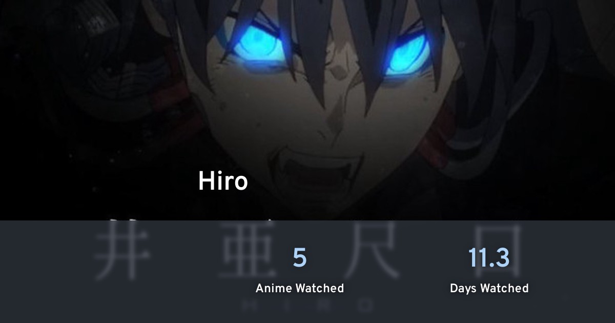 Hiro's profile · AniList