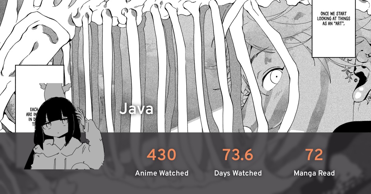 Java's anime list · AniList