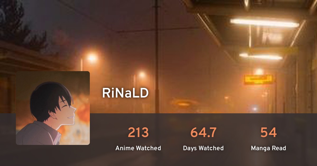 RiNaLD's profile · AniList