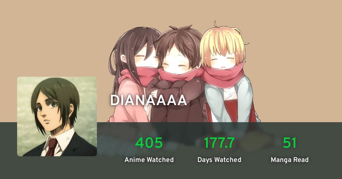 DIANAAAA's profile · AniList
