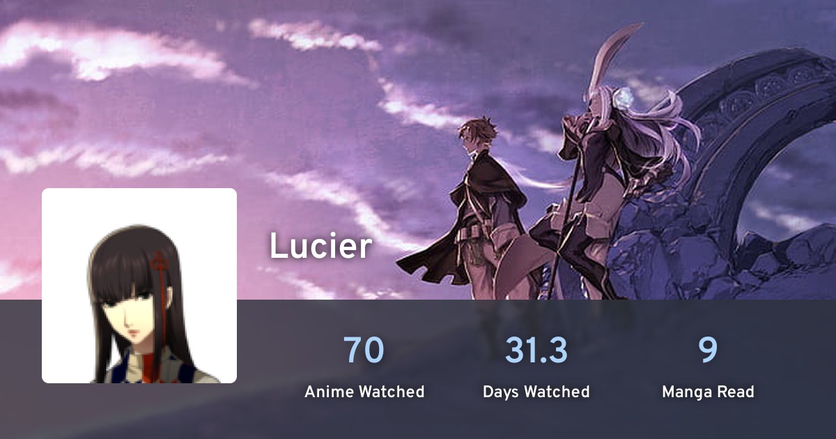 Lucier's profile · AniList