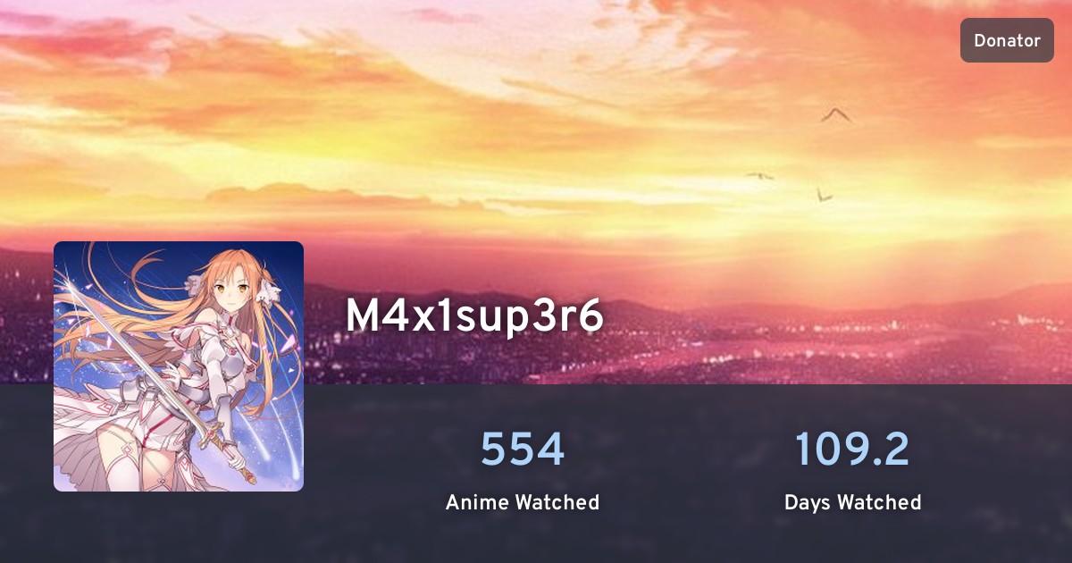 M4x1sup3r6's profile · AniList