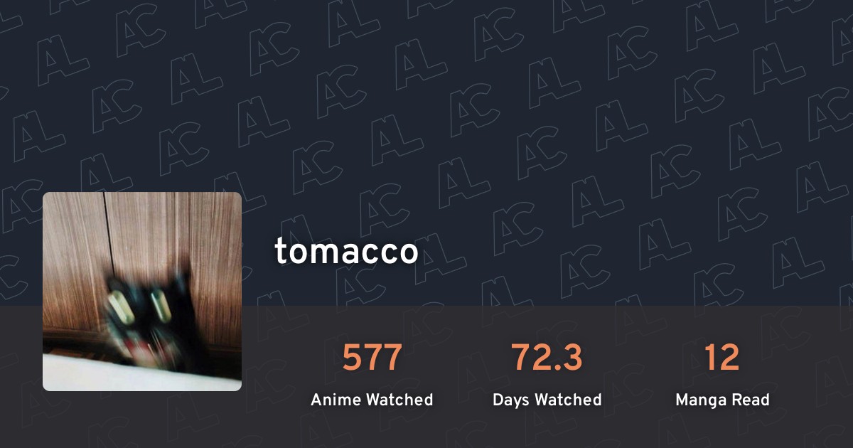tomacco's profile · AniList