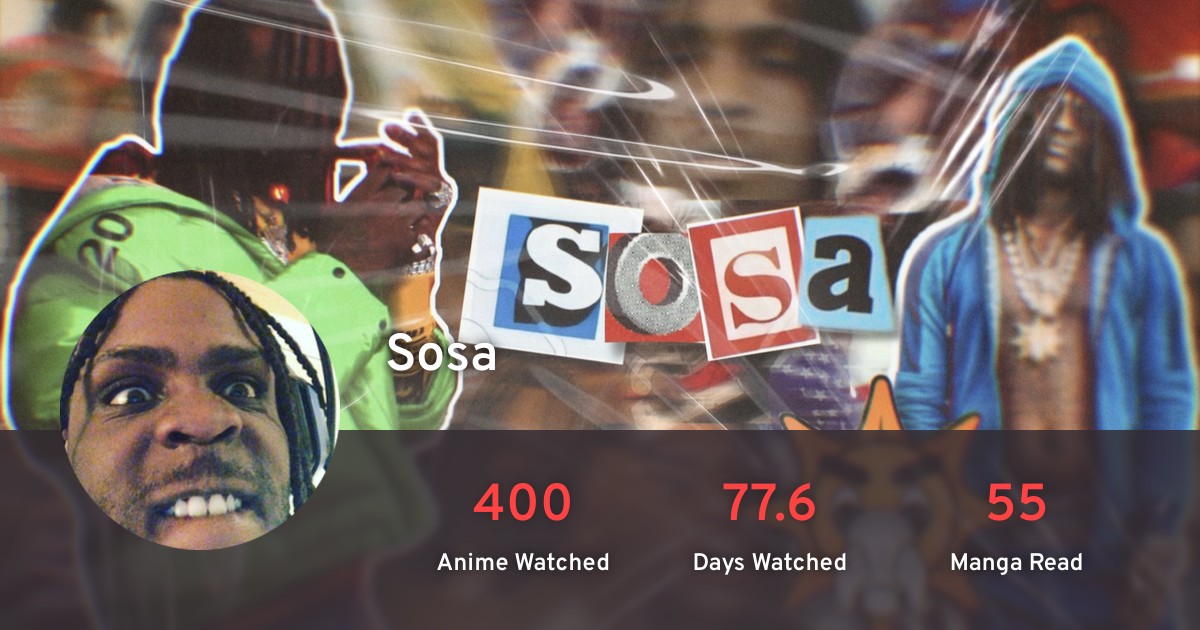Sosa's profile · AniList