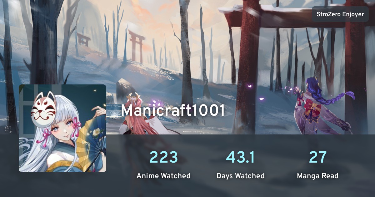 Manicraft1001's profile · AniList