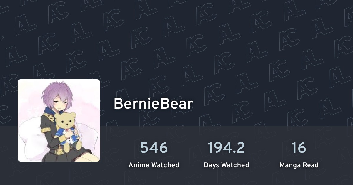 BernieBear's profile · AniList