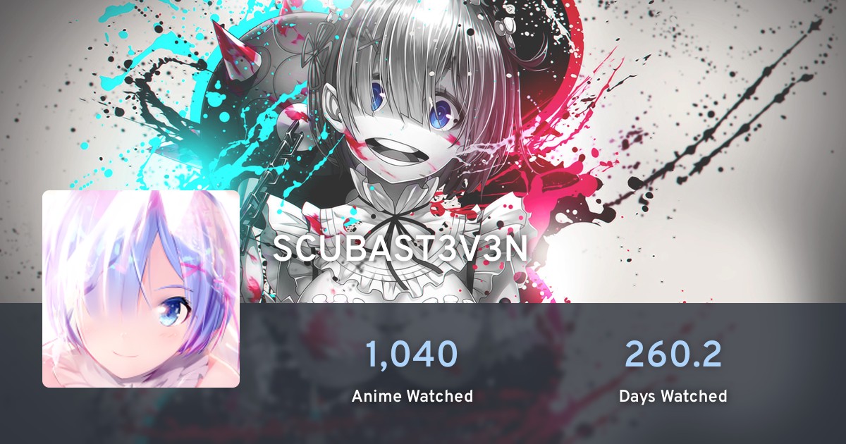 SCUBAST3V3N's profile · AniList