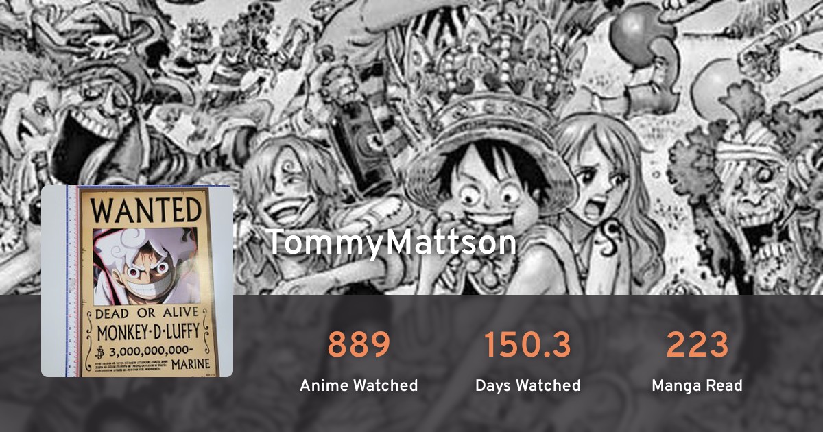 TommyMattson's profile · AniList