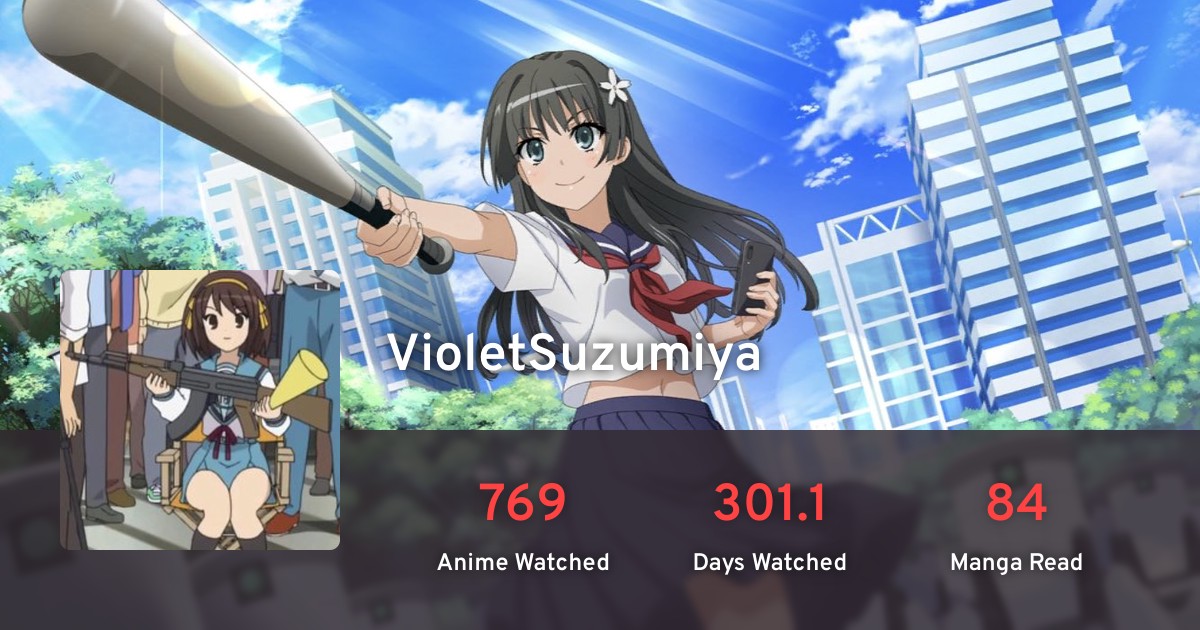 VioletSuzumiya's profile · AniList