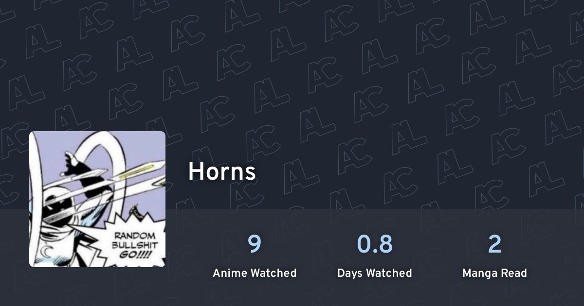 Horns's profile · AniList