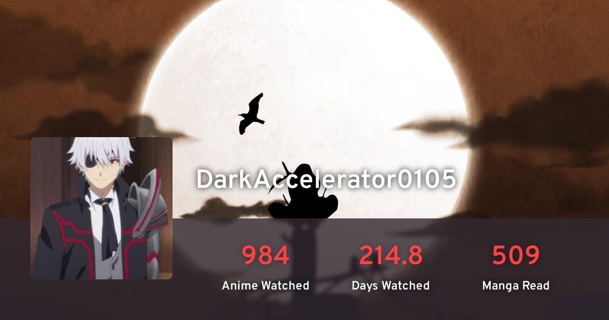 DarkAccelerator0105's anime list · AniList