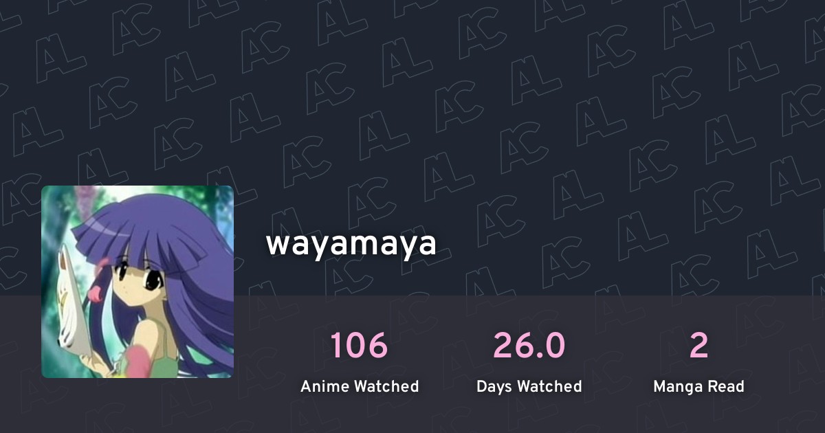 wayamaya's profile · AniList