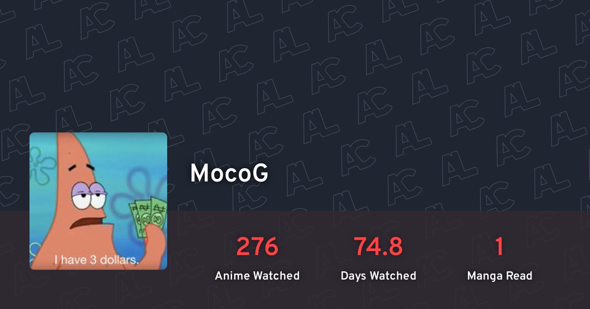 MocoG's profile · AniList