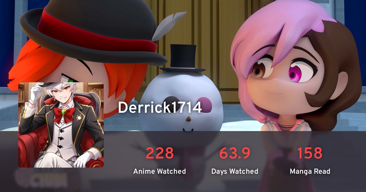Derrick1714's anime list · AniList
