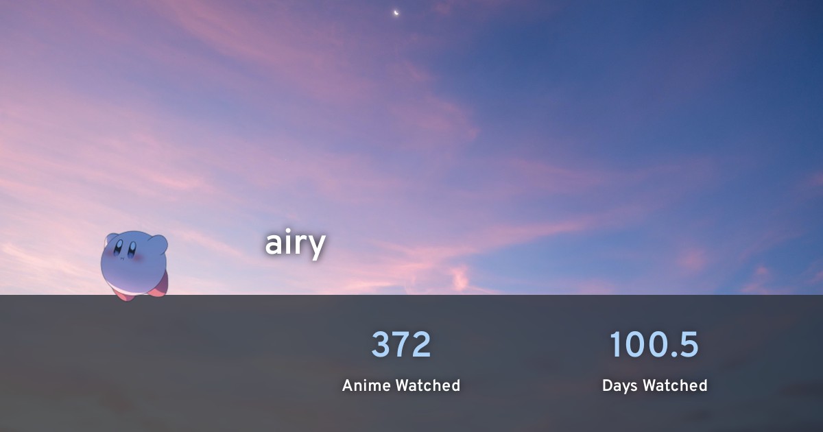 airy's profile · AniList