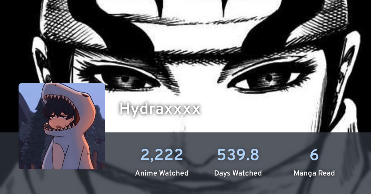Hydraxxxx's profile · AniList