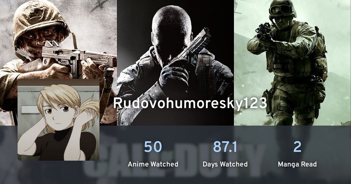 Rudovohumoresky123's profile · AniList